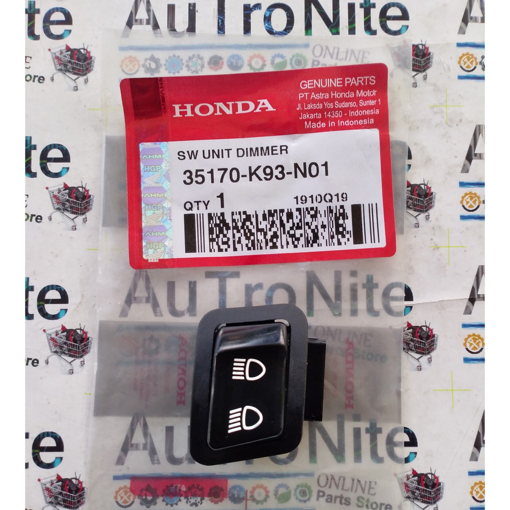 Jual Switch Unit Tombol Dimmer 3 Pin 35170-K93-N01 Original Honda ...