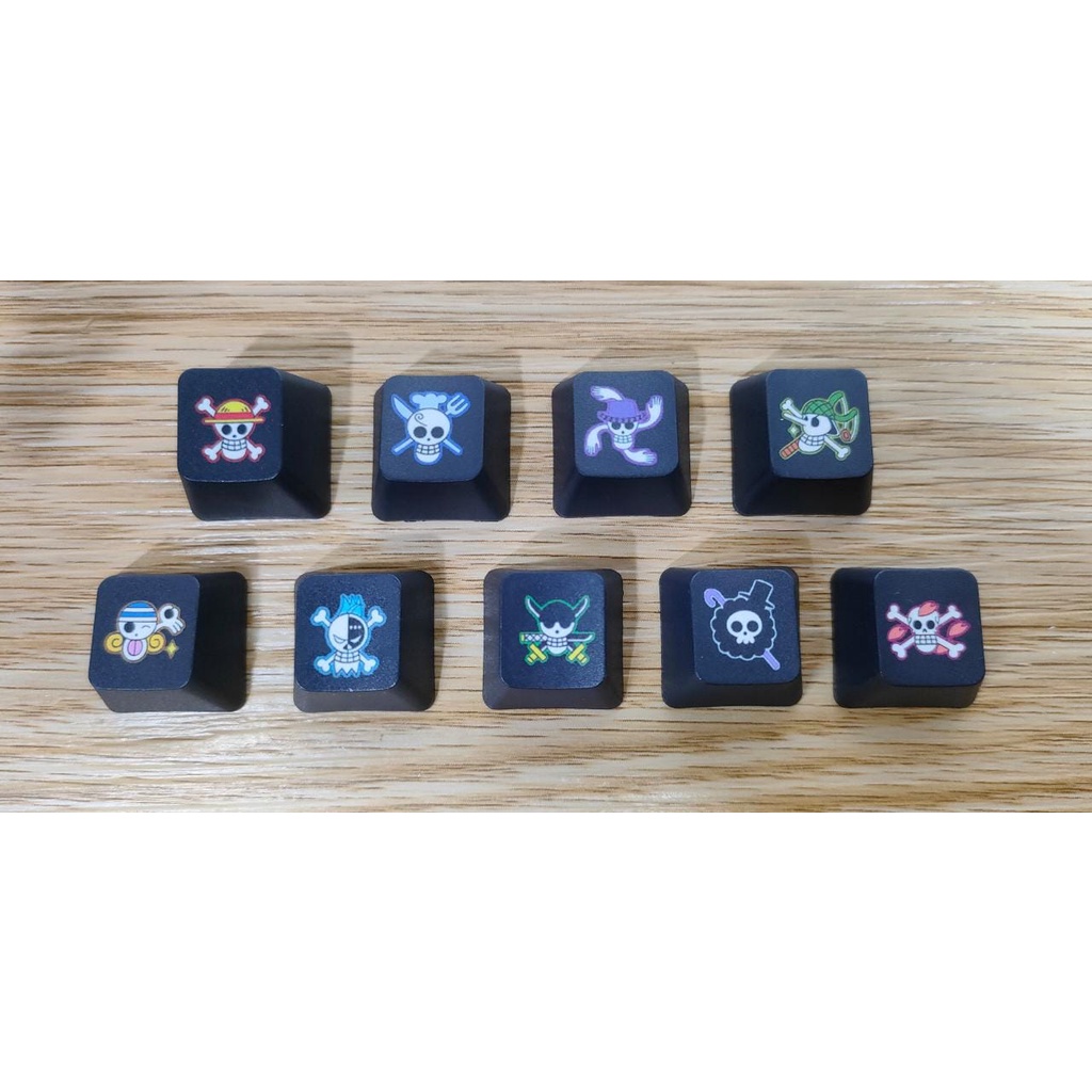 Jual ONE PIECE KEYCAPS SET PBT OEM PROFILE ( 9 pcs ) | Shopee Indonesia
