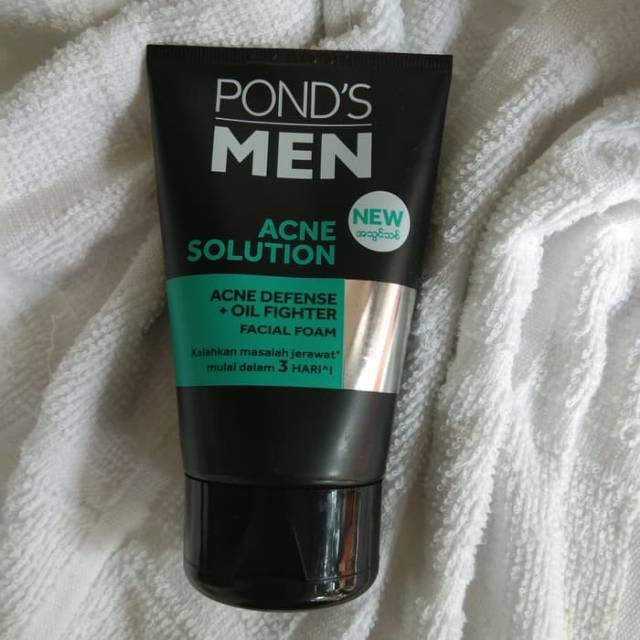 Jual Ponds Men Acne Solution Facial Wash 100 g | Shopee Indonesia