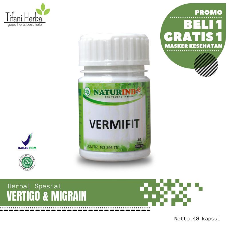 Jual VERMIFIT obat herbal vertigo dan sakit kepala dengan gejala pusing ...