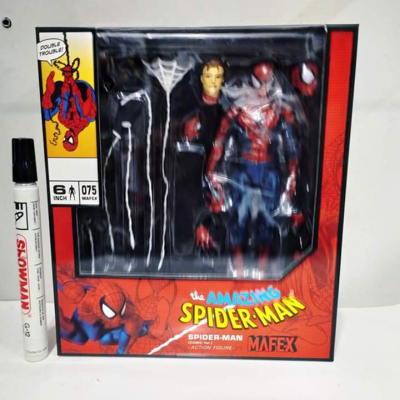 Jual action figureMafex 075 comic The Amazing spiderman recast mafex ...