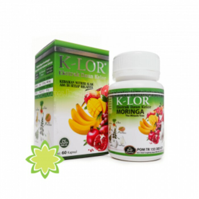 Jual K-LOR 60KAPSUL/EKSTRAK DAUN KELOR/MORINGA | Shopee Indonesia