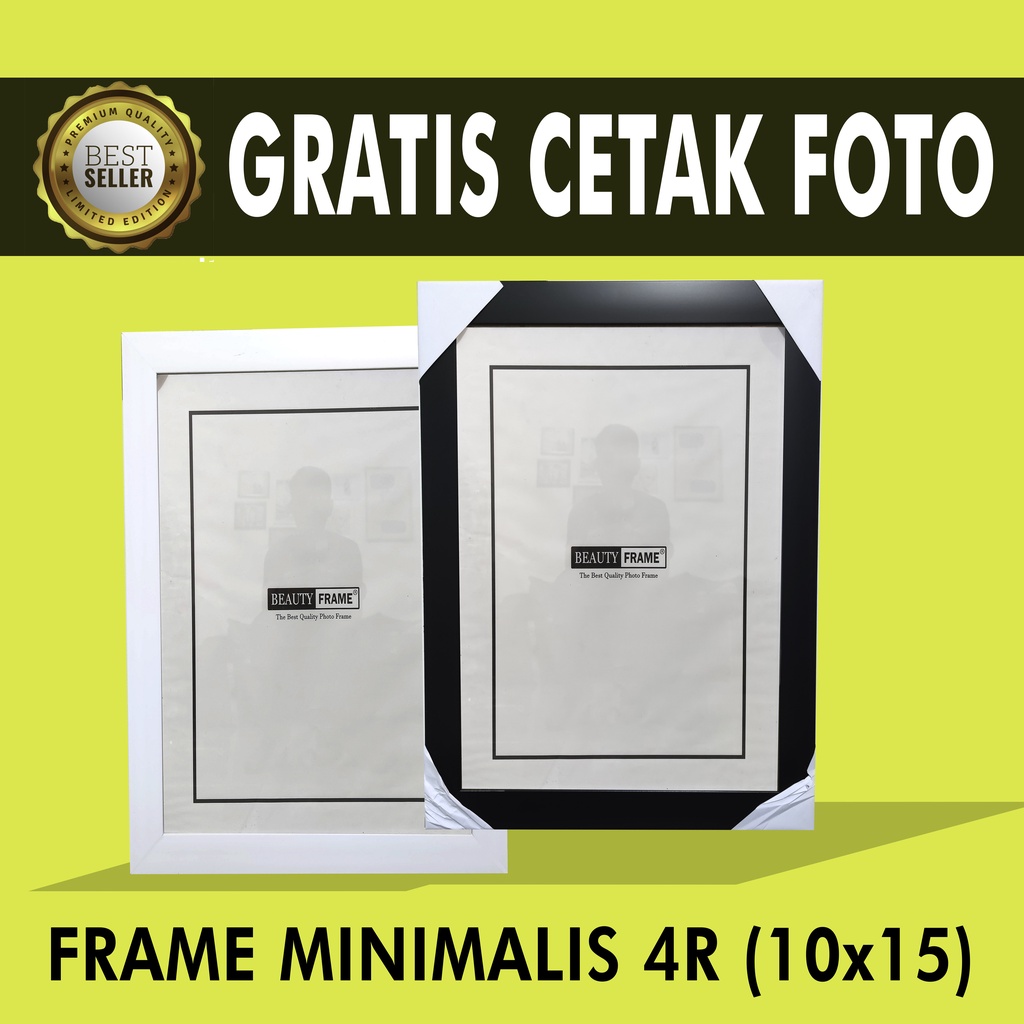 Jual FRAME MINIMALIS / BINGKAI FOTO 4R PREMIUM QUALITY + GRATIS CETAK ...