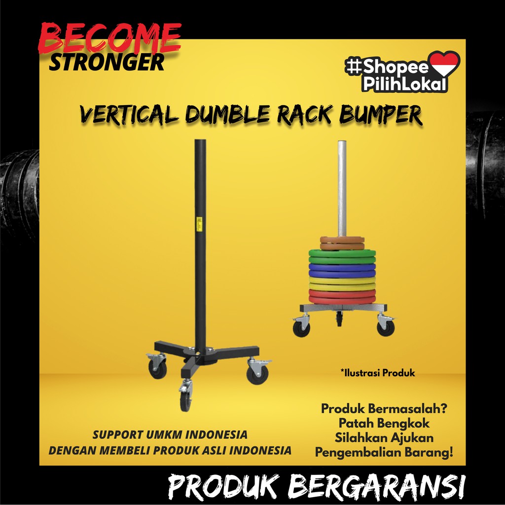Jual Perlengkapan Alat Fitness Gym Vertical Rack Dumble Bumper Rak ...