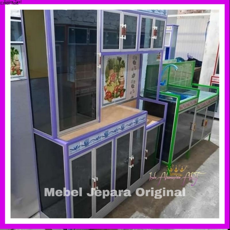 Jual Rak Meja Dapur Serbaguna - Kitchen Set Dapur Sehat Bahan Alumunium ...
