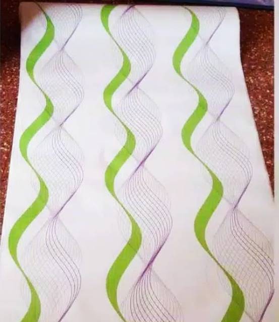 Jual Wallpaper Dinding Spiral Hijau Ukuran 45 Cm x 10 Meter | Shopee Indonesia