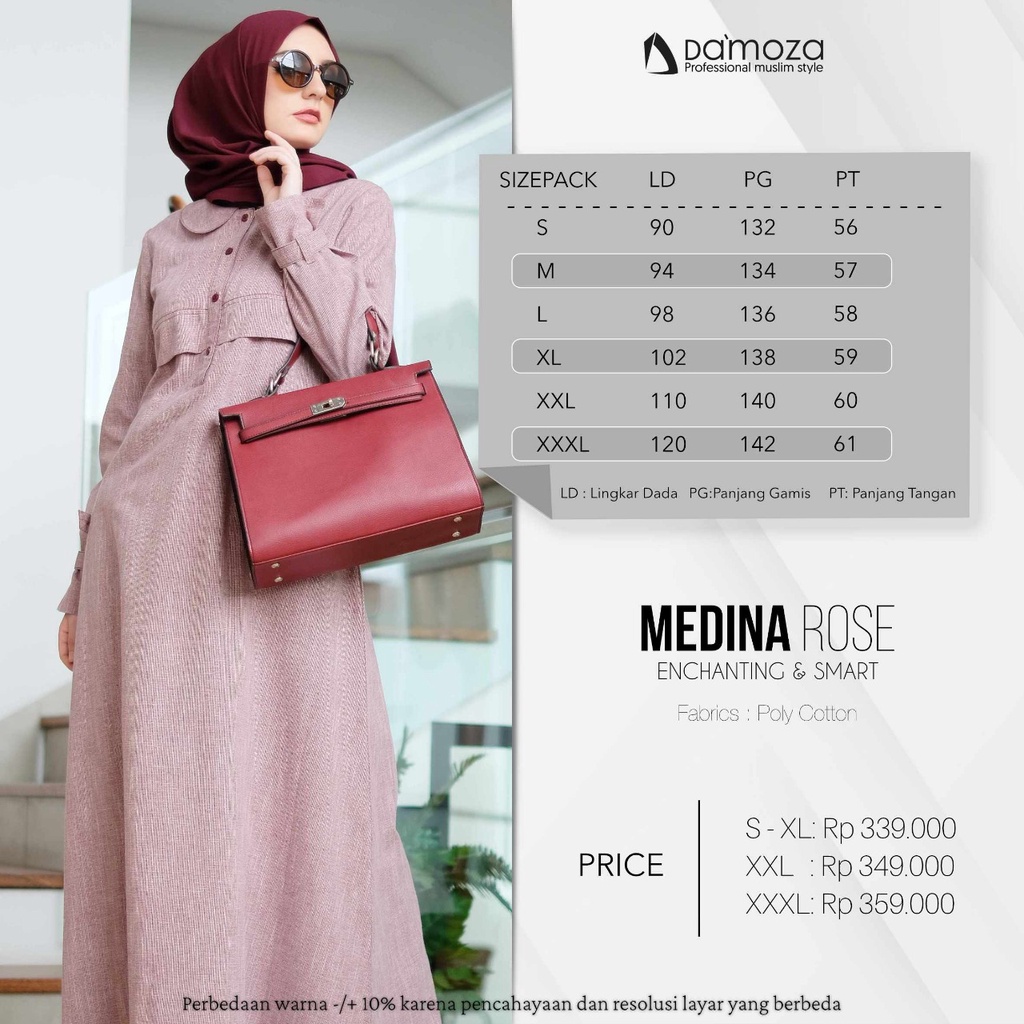 Jual GAMIS DA'MOZA MEDINA ROSE KOLEKSI TERBARU DA'MOZA) | Shopee Indonesia