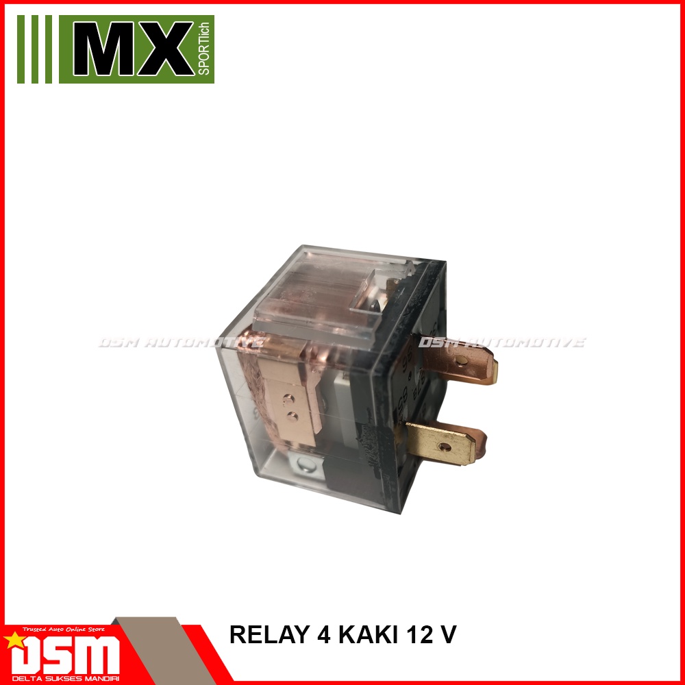 Jual Relay MX Transparan 4 Kaki \ 4 Pin 12V 40 A Genuine Part form MX ...