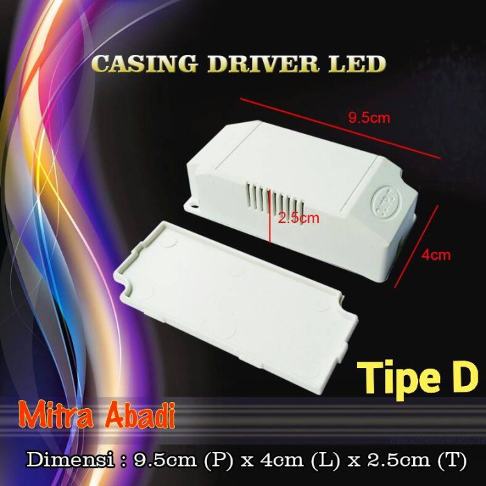 Jual Box Casing Plastik for LED Driver Tipe D Ukuran 9,5 x 4 x 2,5 cm ...