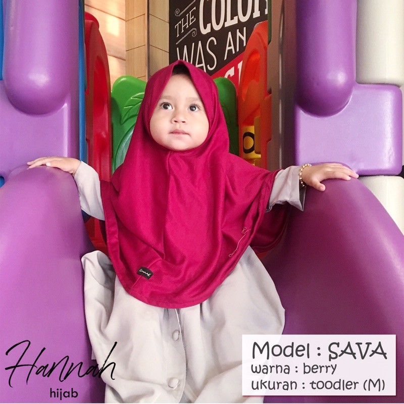Jual Jilbab Hijab Toodler Size M Model Sava (with Soft Pad) by Hannah ...