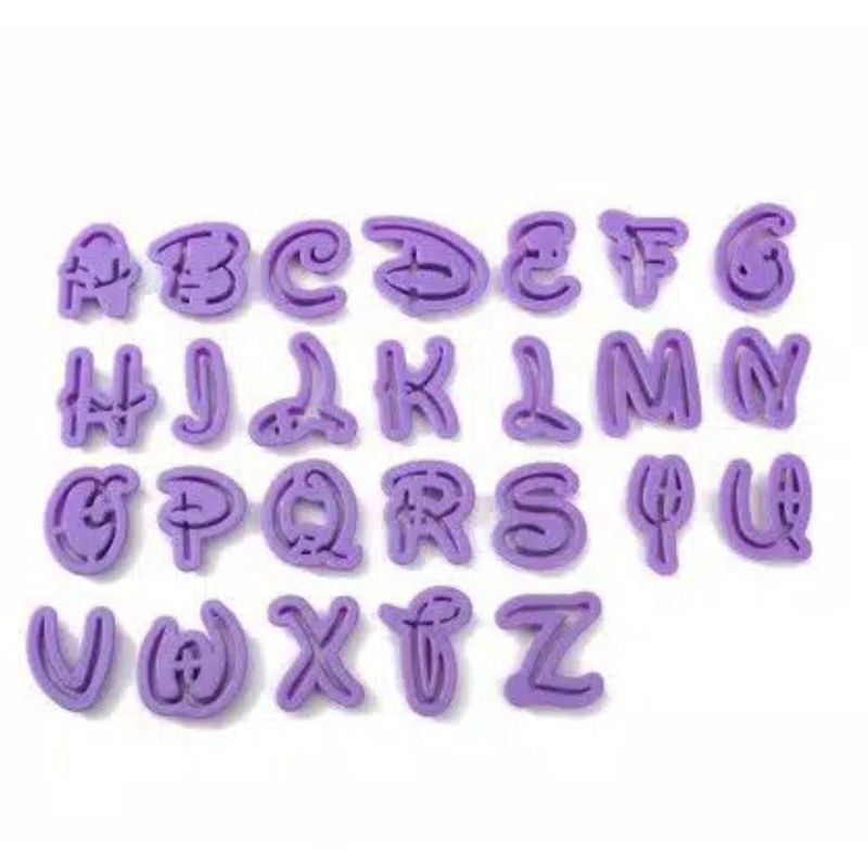 Jual Cetakan huruf / alfabet stamp/alfabet cutter / cetakan alfabet ...