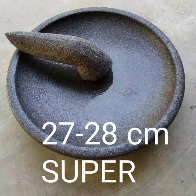 Jual COBEK JUMBO 27-28 CM SUPER. cobek layah coet lemper ulegkan ulekan ...