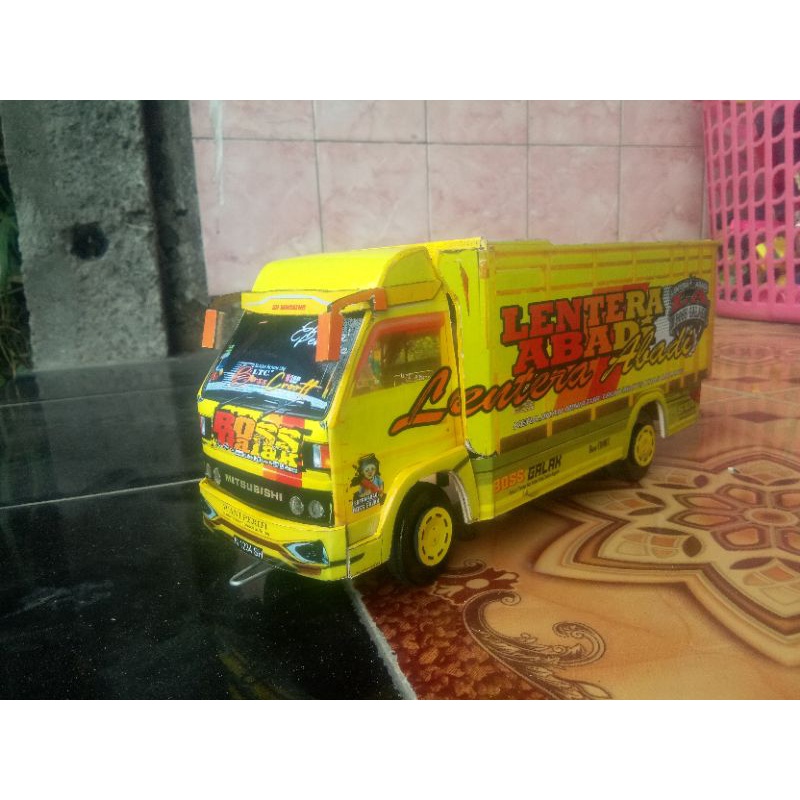 Jual miniatur truk oleng Boss Galak omplong | Shopee Indonesia