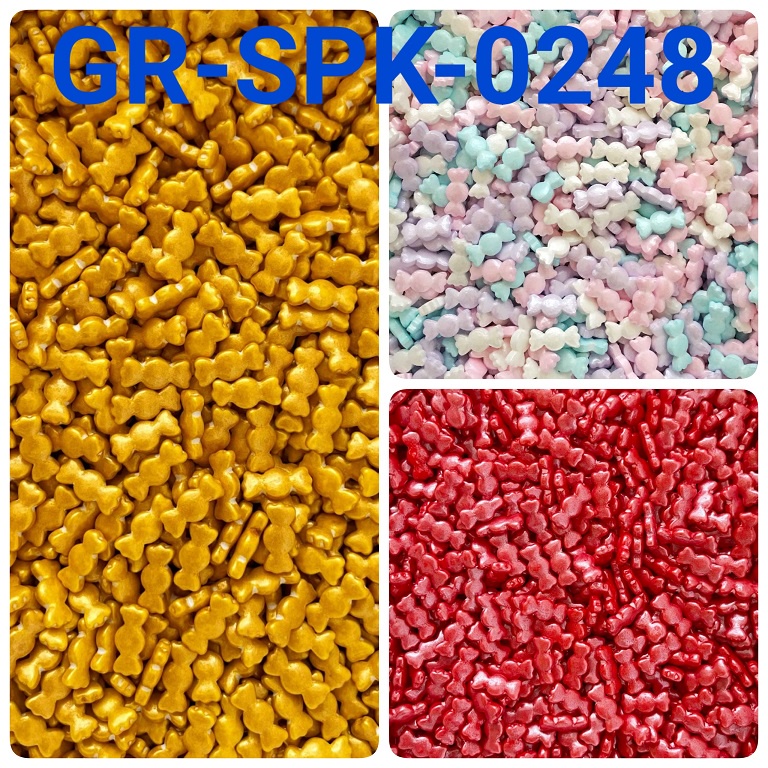 Jual SPK-0248 Sprinkles sprinkle sprinkel 1kg kilo candy putih pink ...