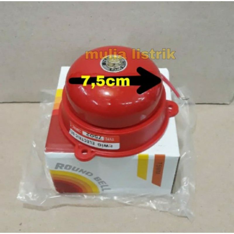 Jual round bell 75mm kring bel sekolah/pabrik/gedung/alarm fire ...
