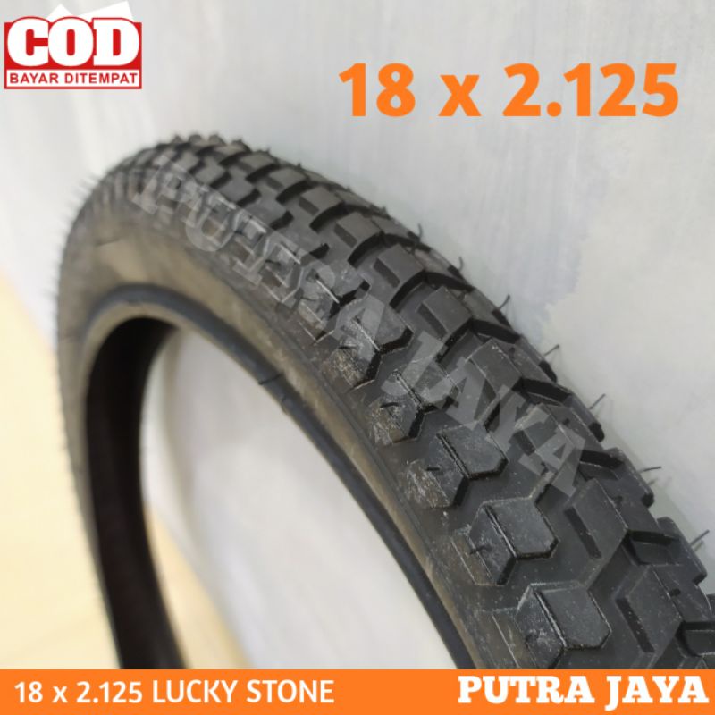 Jual Ban Luar Sepeda 18 x 2 125 Luar Dalam Lucky Stone Hitam Ukuran 18 x 2.125 BMX anak | Shopee ...