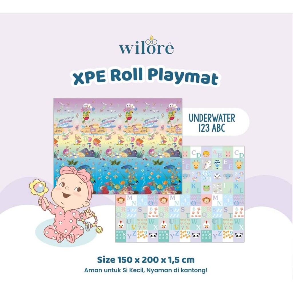 Jual Wilore XPE Roll Playmat Undeewater ABC by cobyhaus | Shopee Indonesia