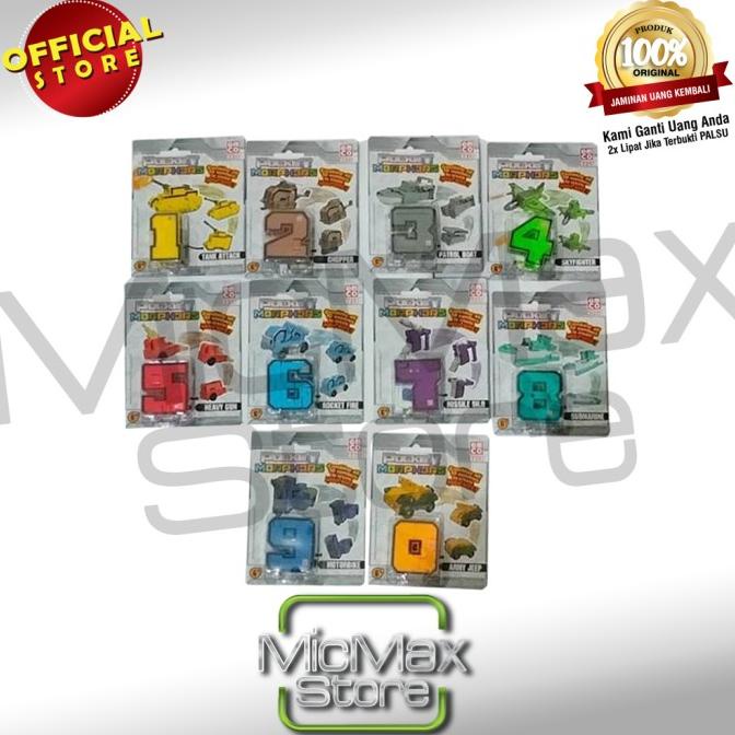 Jual EMCO MEGA BOTZ POCKET MORPHORS MORPHERS NUMBERS SET SEDUS ORIGINAL ...
