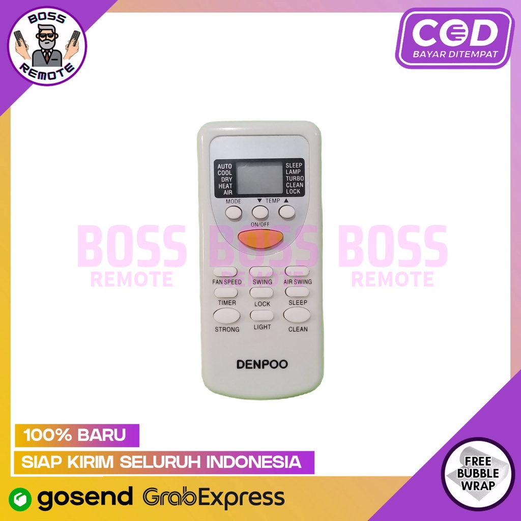 Jual REMOTE AC DENPOO ZH/JT-03 GRADE ORIGINAL | Shopee Indonesia
