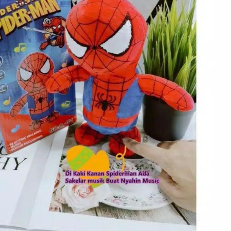 Jual Boneka/robot spiderman bisa mengikuti suara, boneka talking ...