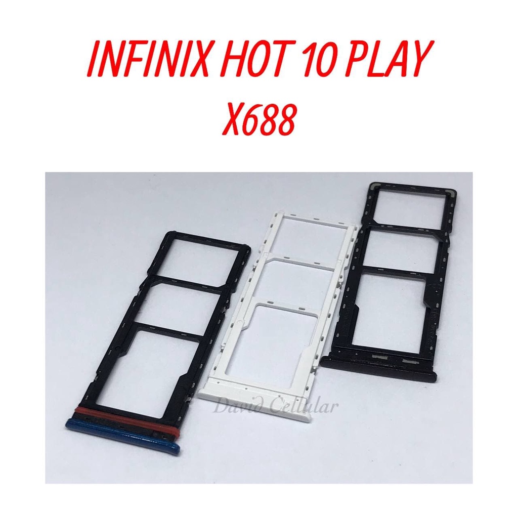 Jual SIMTRAY INFINIX HOT 10 PLAY X688 - SIM TRAY SIMCARD KARTU SIM ...