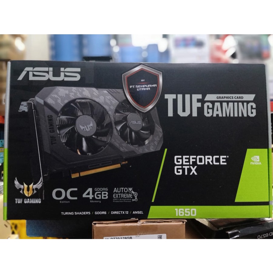 Jual ASUS TUF GTX 1650 P GAMING OC 4GB DDR6 VGA CARD NVIDIA | Shopee Indonesia