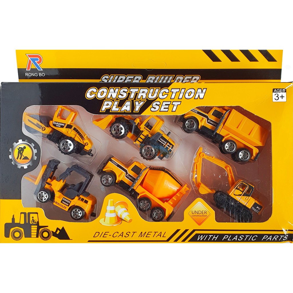 Jual Mainan Diecast Mobil Alat Berat Konstruksi Beko 6 Pcs - R1017-6 ...