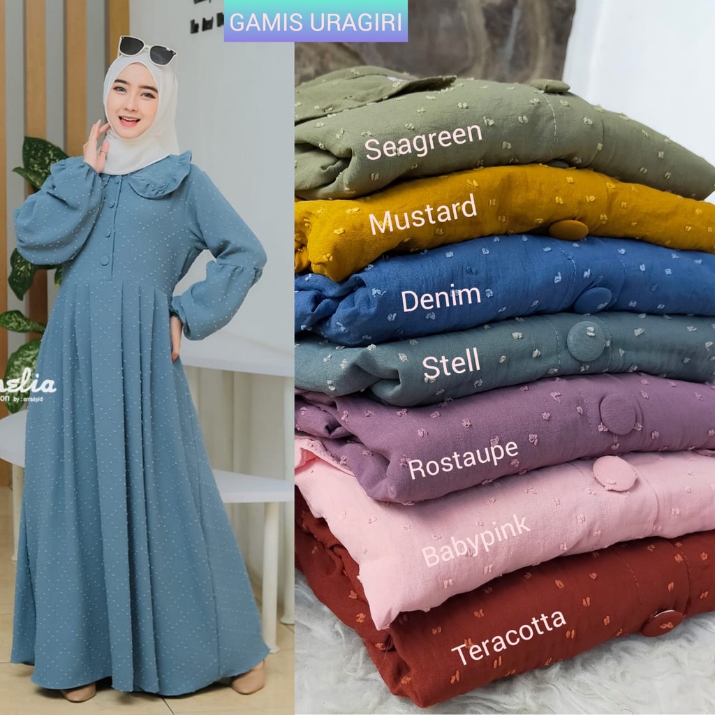 Jual CRINGKEL DRESS LENGAN BALON ORIGINAL AMELIA | Shopee Indonesia