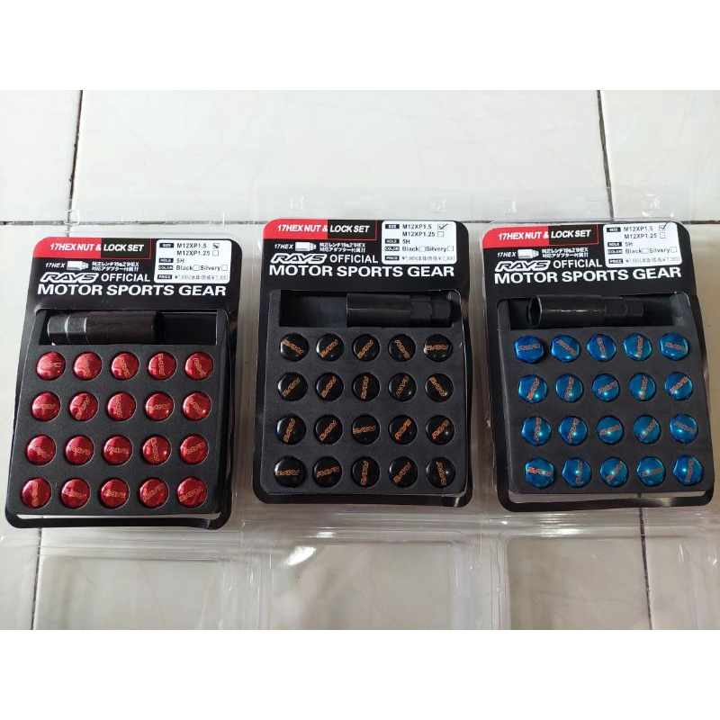 Jual Baud Lugnut Rays Official 1.5mm /LUG NUT RAYS/BAUD RODA/MUR RACING ...