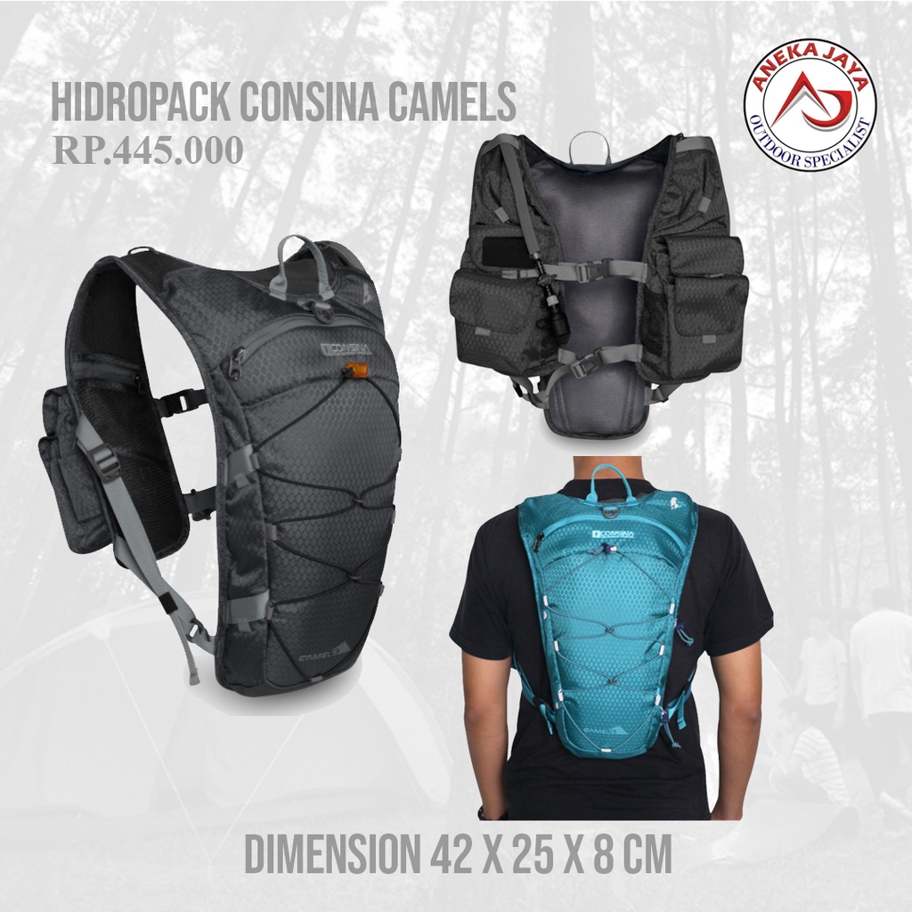 Jual RANSEL SEPEDA CONSINA DAYPACK HYDROPACK CAMELS | Shopee Indonesia