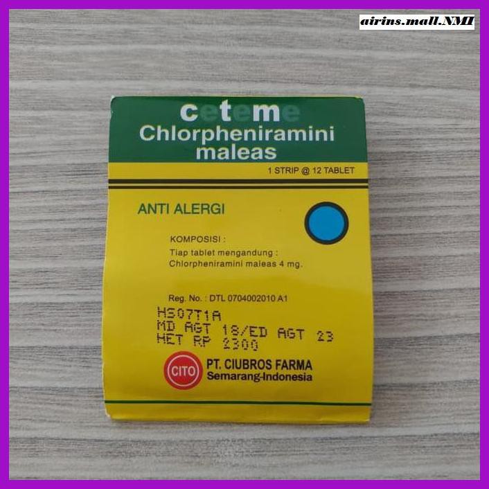 Jual OBAT-APOTIK77- CETEME OBAT ALERGI GATAL 12 TABLET -ETC. | Shopee ...