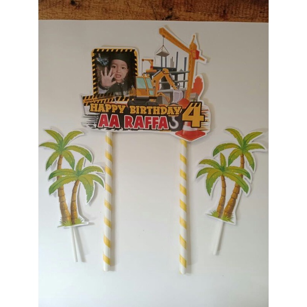 Jual Topper Cake Konstruksi Custom | Shopee Indonesia