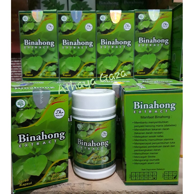 Jual Kapsul Ekstrak Daun Binahong Ash Shihhah Original Shopee Indonesia