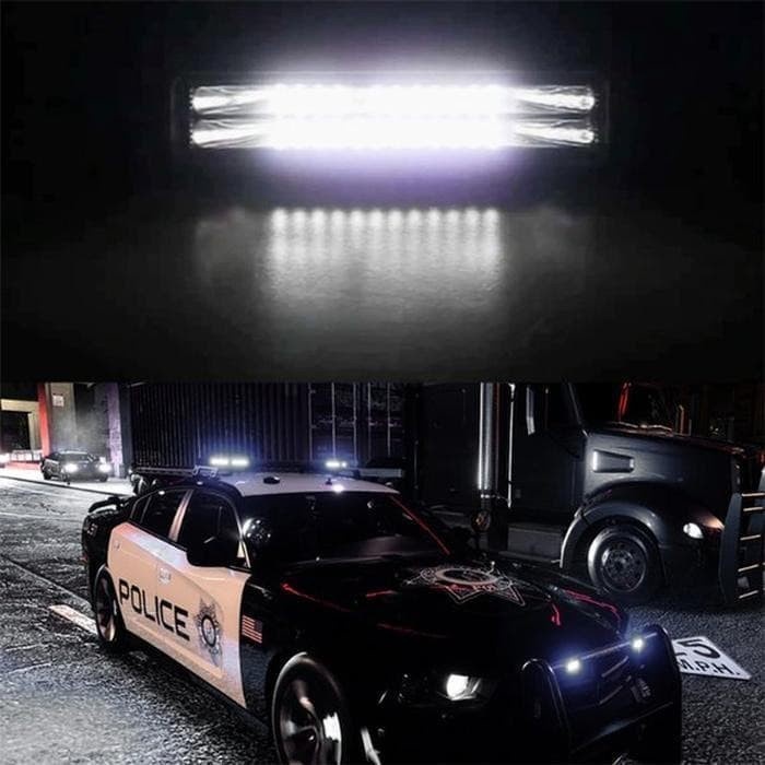 Jual LED BAR Slim 24 Titik 72W 12-24 Volt Lampu Tembak Sorot Pipih ...