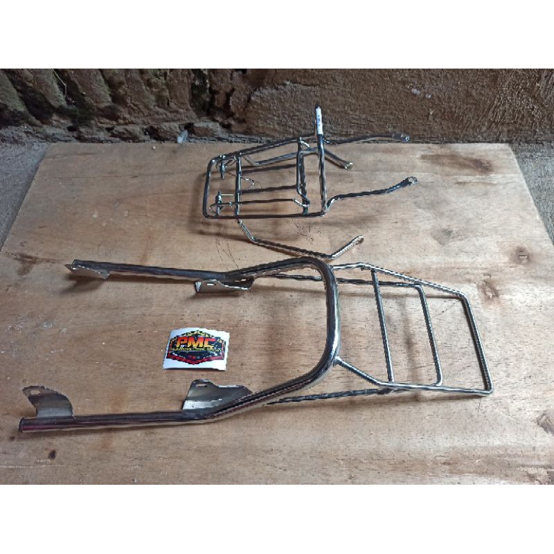 Jual Rak Jepit Depan win 100 set Bagasi Begel Belakang honda win100 win ...