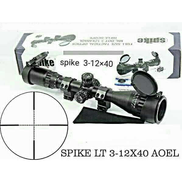 Jual Telescope Spike 3-12x40 AOL RGB Rifle Scope Hunting - Teleskop ...
