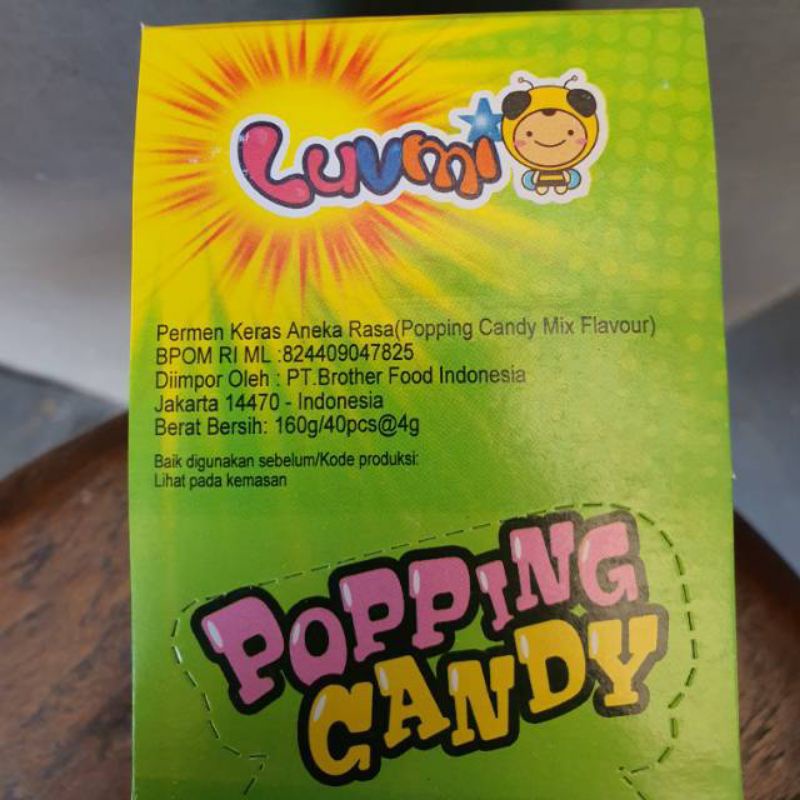 Jual popping candy/permen meletus/permen rasa per pack isi 40pcs ...