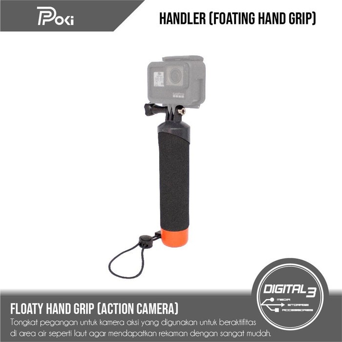 Jual Poki Handler Floating Hand Grip Float Stick Bobber Monopod For ...