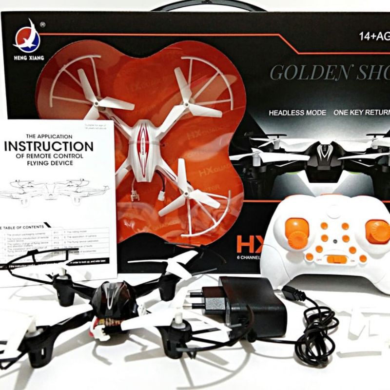 Jual RC Drone Quadcopter Gyro 2.4GHz Headless Mode One Key | Helicopter ...