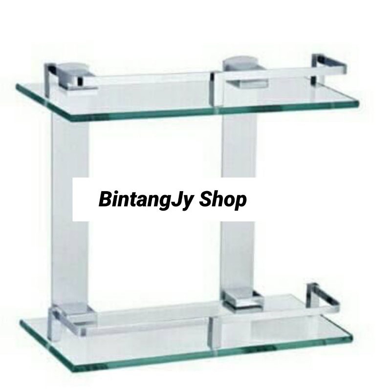 Jual rak kaca persegi 2 tingkat minimalis | Shopee Indonesia