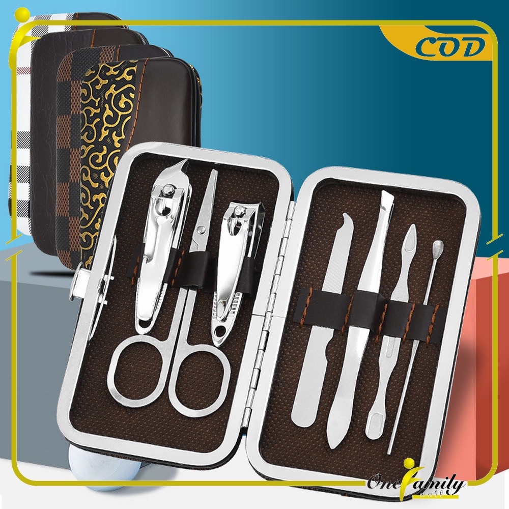 Jual ONE-K63 Manicure Pedicure Set 7 in 1 Mini Stainless Stell Gunting ...