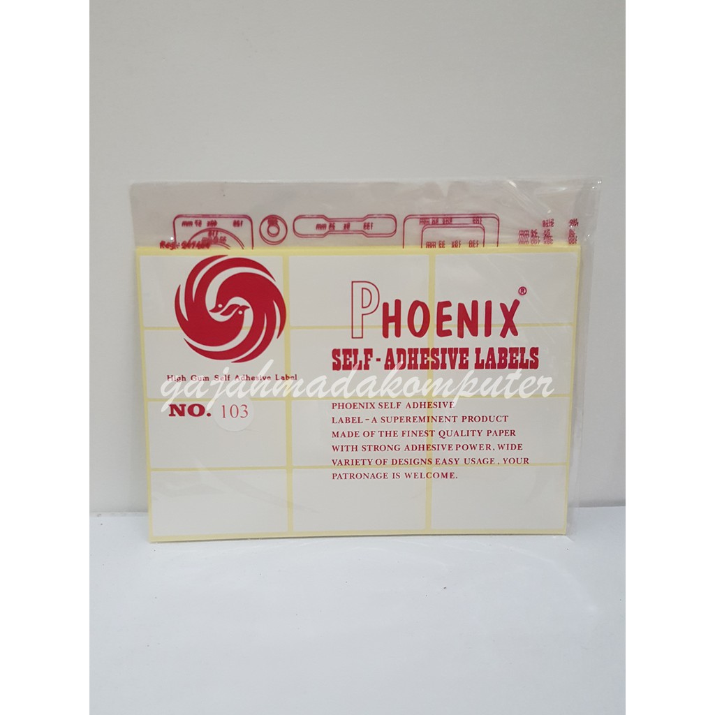 Jual Sticker Label Nama Undangan Surat Phoenix 103 | Shopee Indonesia