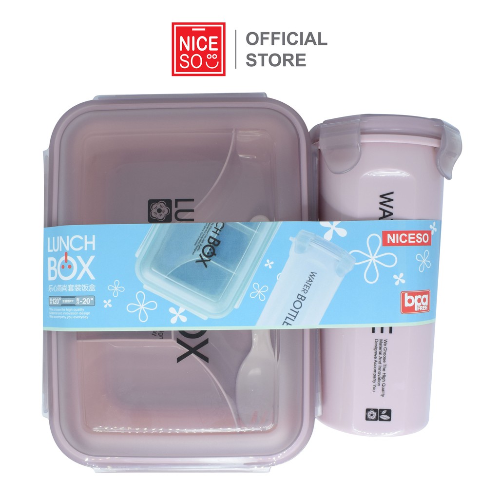 Jual NICESO Official Lunch Box / Kotak Makan Set 8233A | Shopee Indonesia