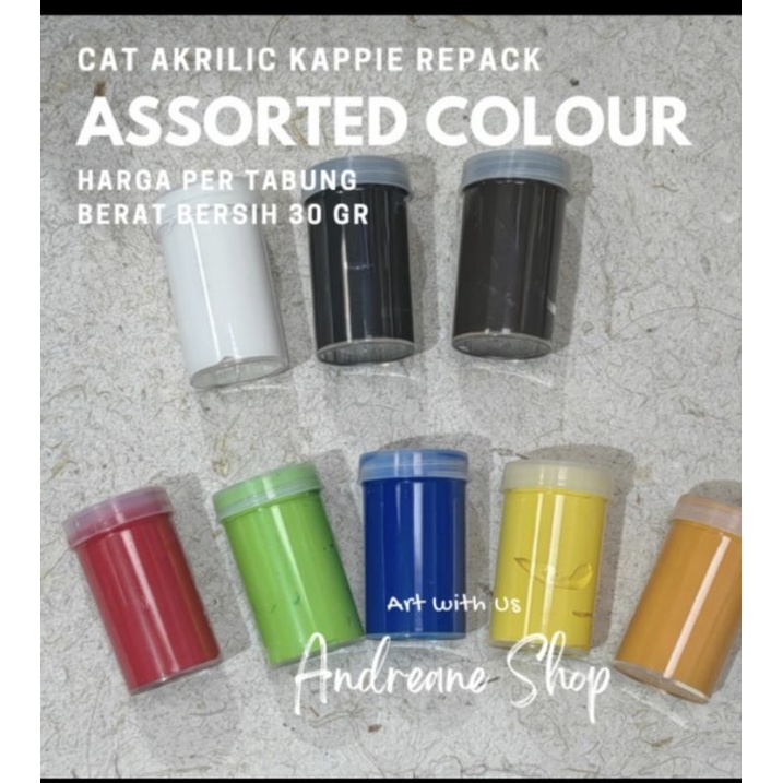 Jual Cat Akrilik Repack 25 ml | Shopee Indonesia