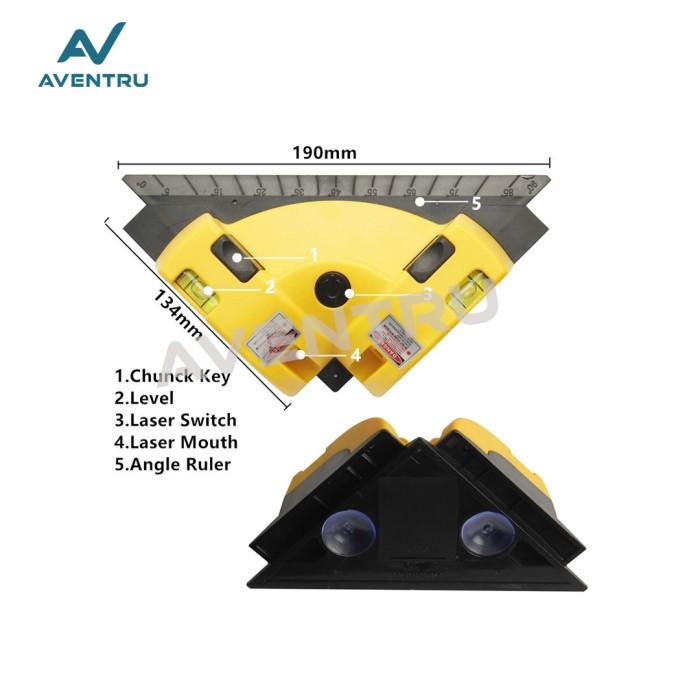 Jual Waterpass/Water pass Laser Siku Sudut Leveling 90 Derajat Laser ...