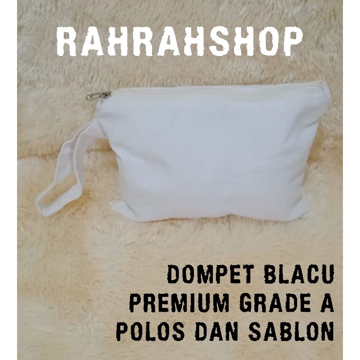 Jual Dompet Pouch Blacu Resleting Premium Tebal Grade A Polos dan ...