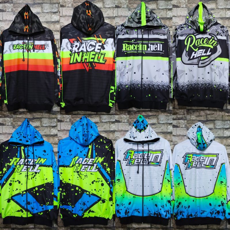 Jual Jaket Printing Racing Hell | Shopee Indonesia