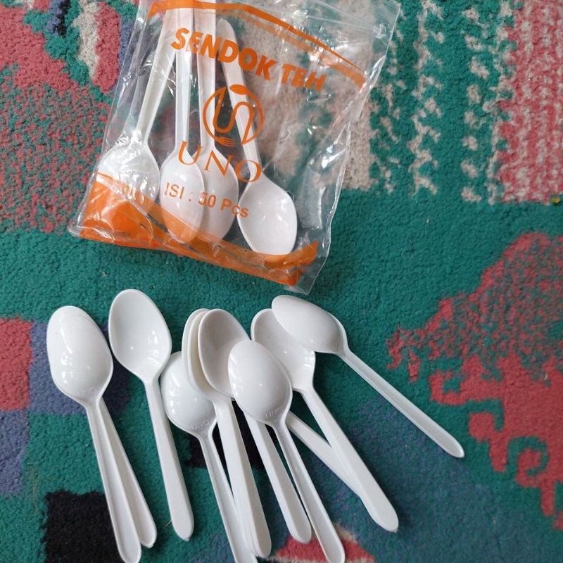 Jual #ECR# sendok teh uno/tiptop, sendok desert isi 100pcs/pak ...