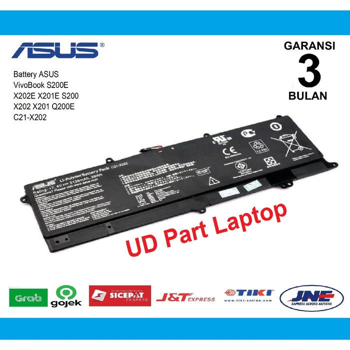 Jual Baterai Laptop Asus Vivobook S200E | Shopee Indonesia