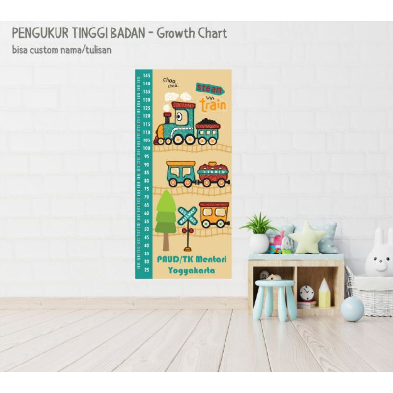 Jual Alat Pengukur Tinggi Badan Anak Bayi Balita Custom Nama Tulisan ...